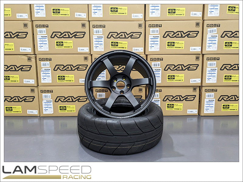 RAYS ENGINEERING FORGED TE37 SAGA SL 18X9.5 +22 5X114.3 MATTE BLACK (M