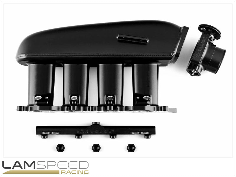 Plazmaman - 4G63 Billet Runner Intake Manifold - Raw Finish, 8 Injecto